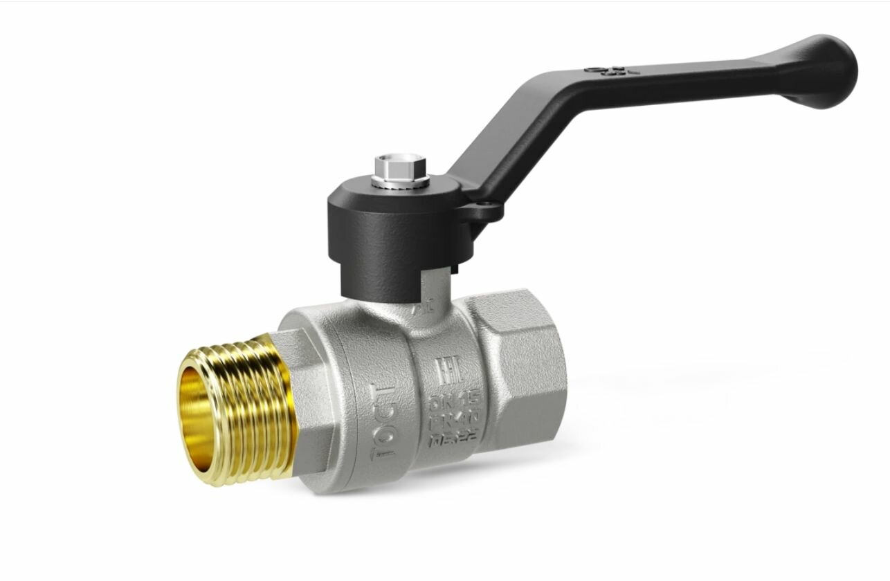 Кран шаровой латунный LD Pride 47.15 Ду15 В-Н рычаг