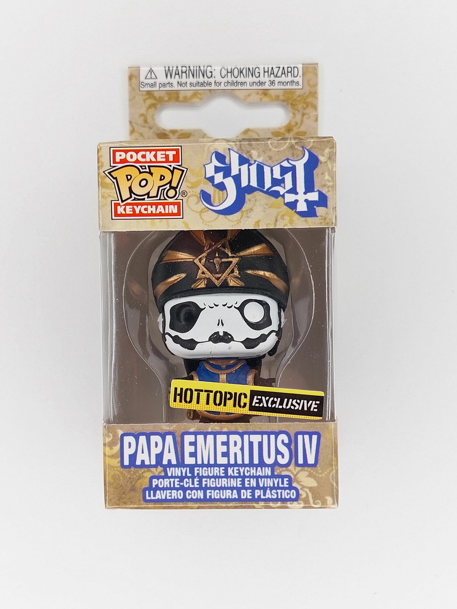 Брелок keychain Папа Почетный IV Papa Emeritus IV из рок-группы Ghost
