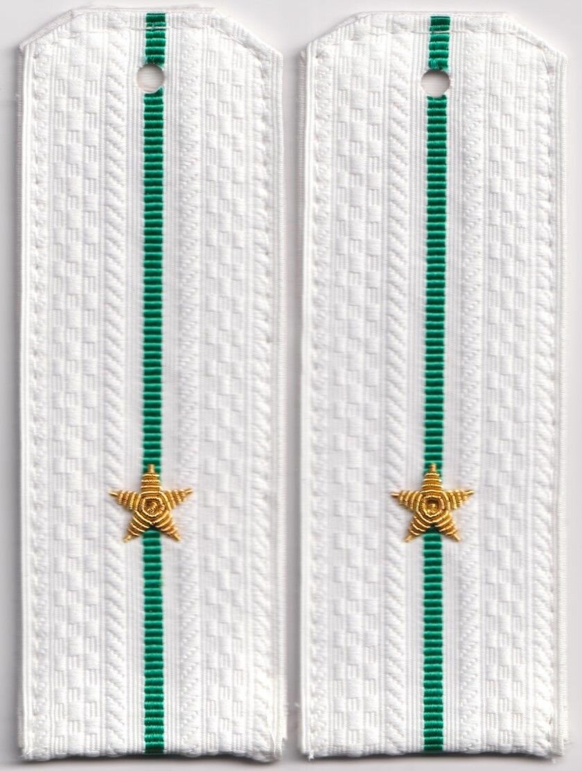 Погоны ПС ФСБ (пограничная служба) на белую рубашку, младший лейтенант