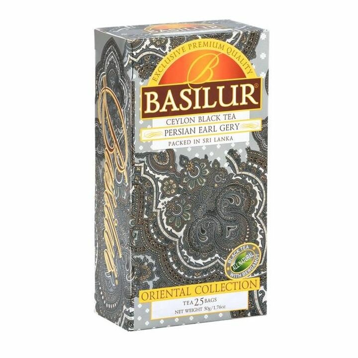 Basilur Чай черный Эрл Грей, 25 пак х 2 г