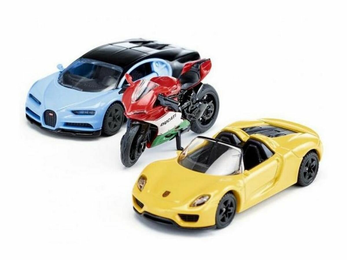 Набор техники Siku 6313 1:50, желтый/голубой/красный