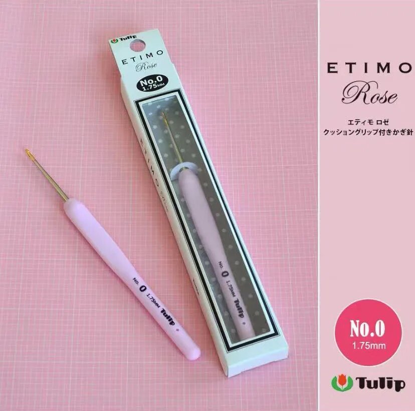 Крючки для вязания Tulip Etimo Rose алюминиевые