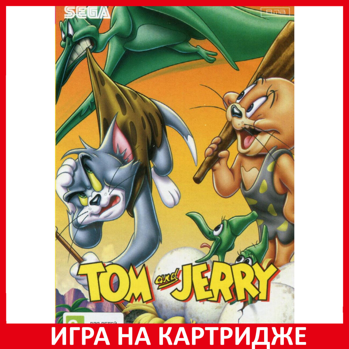 Игра Том и Джерри (Tom and Jerry) Русская Версия 16 bit Картридж для Sega