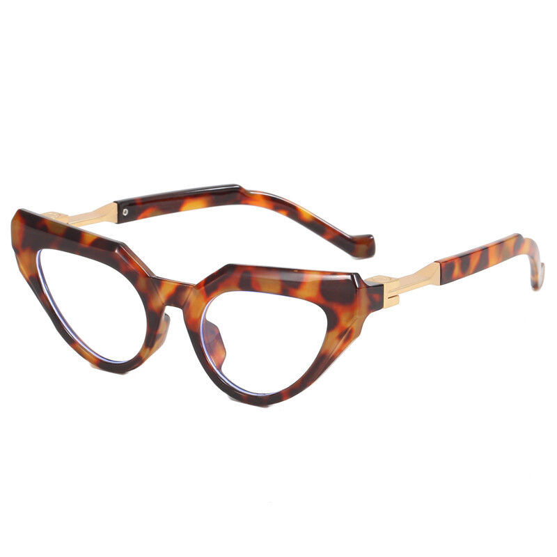 Квадратный круглый JYL Очки солнца УФ Кошка глаз Крупная Рама Стрелка/8839