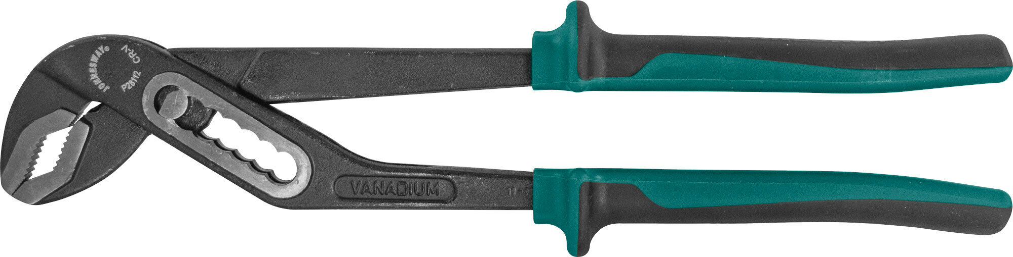 Клещи переставные с коробчатым захватом и двухкомпонентными рукоятками, 300 мм, 0-46 мм, P28112, Jonnesway