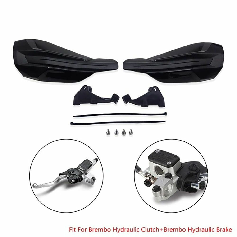 Защита рук K-02 неломайка, крепления под Brembo, черная.