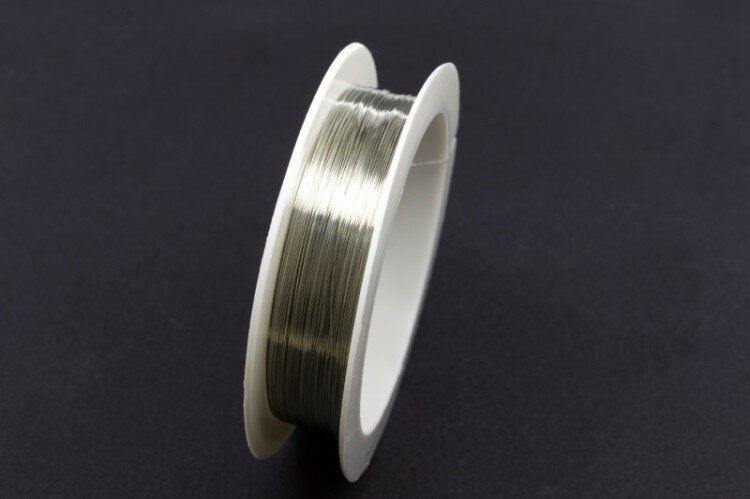 Проволока для бисероплетения Zlatka DGB-2 0,2мм, 50м, цвет №02 серебро, 1шт