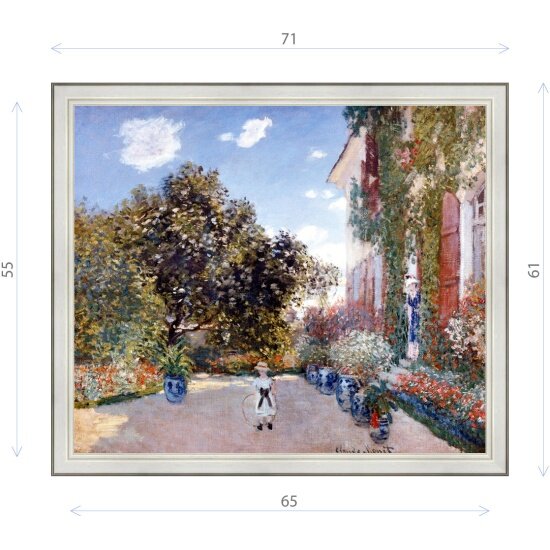 Картина Декор Депо Клода Моне Дом художника в Аржантее Матовая бумага в раме без стекла 61х71 см