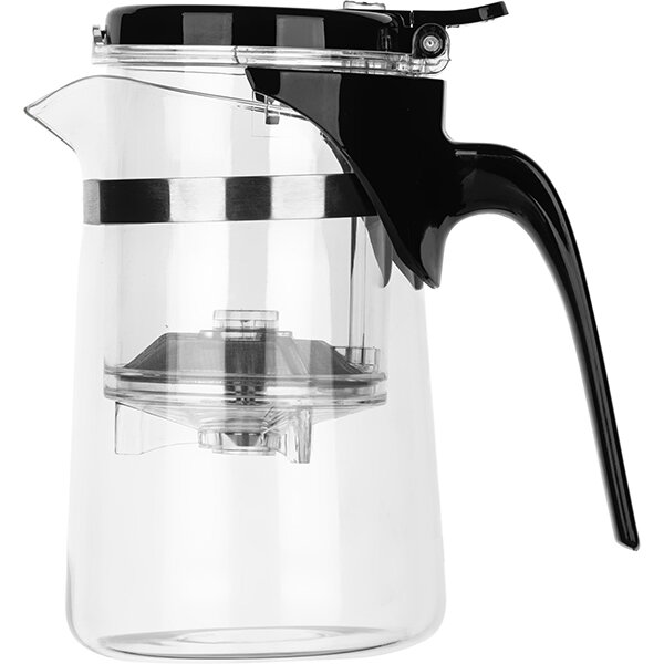 Чайник с фильтром Гунфу термост. стекло, поликарбонат 0, 5л