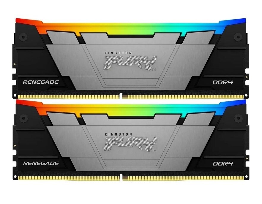 Память оперативная/ Kingston 16GB 3600MT/s DDR4 CL16 DIMM (Kit of 2) FURY Renegade RGB