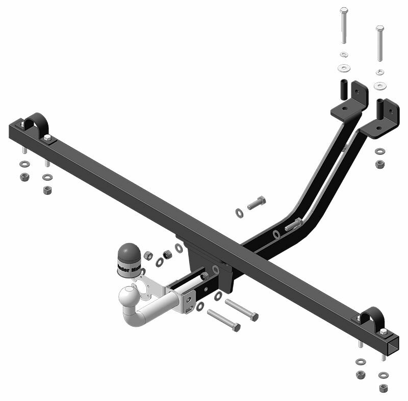 Фаркоп Motodor для Lada Niva, 4x4, Niva Legend, Urban с 1977 г. (цинк. шар) 92105-A