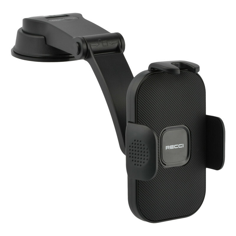 Автомобильный держатель на присоске Recci Holder for Car Dashboard/Windshield для смартфонов 4.7-7.1", Черный, RHO-C39