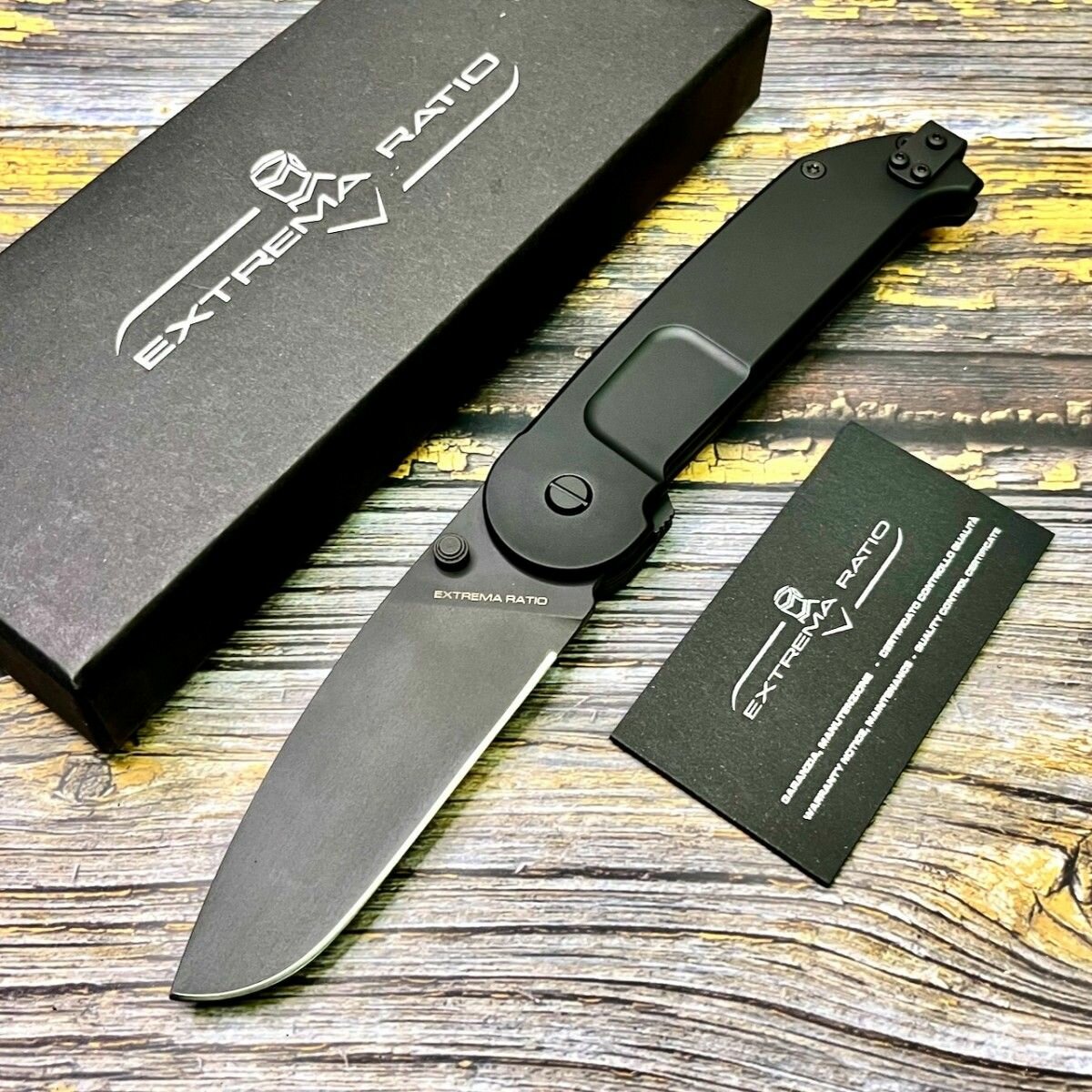 Нож складной Extrema Ratio EX0145BLK BF2 CD, N690 Black Blade, Black Aluminum Handle