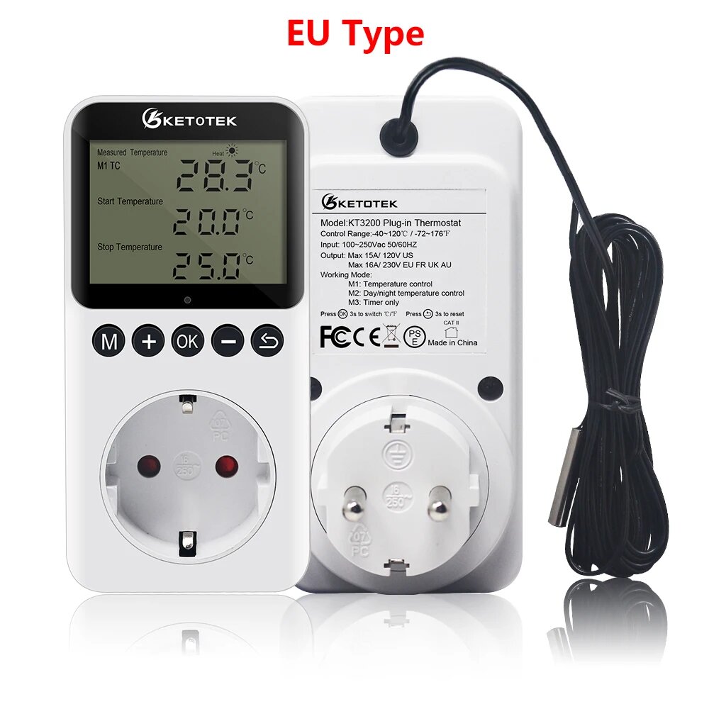 KETOTEK KT3200 Термостат EU Type