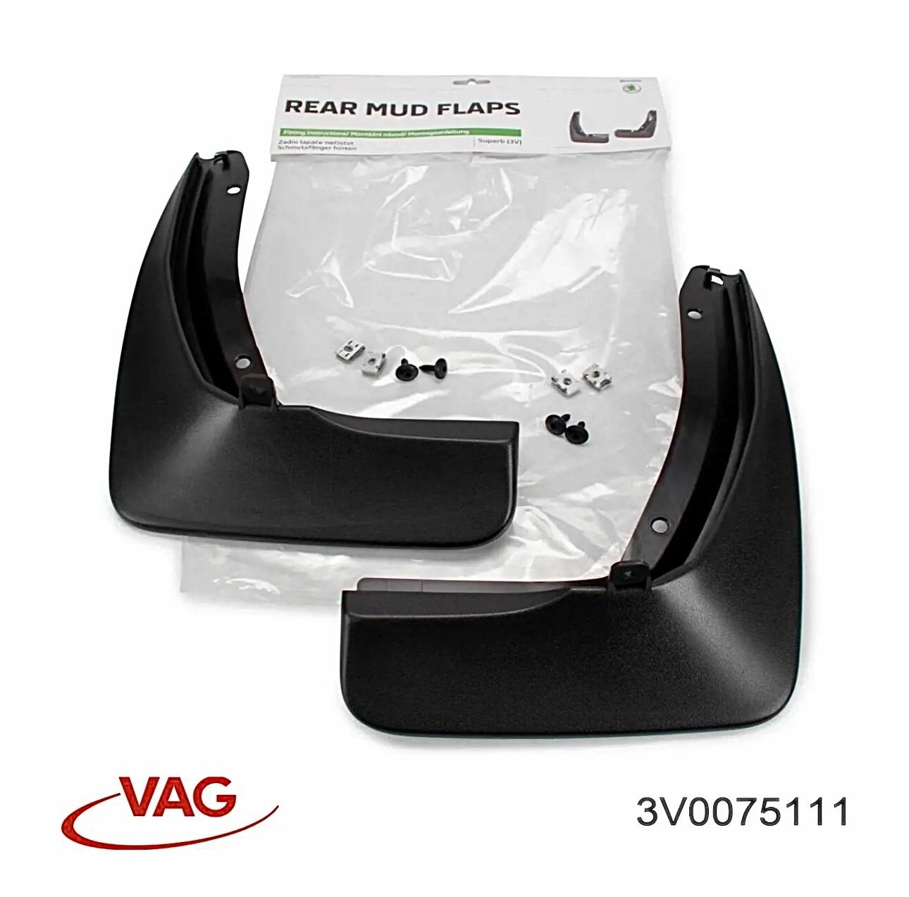 Оригинальные передние брызговики для SKODA SUPERB III (3V0)