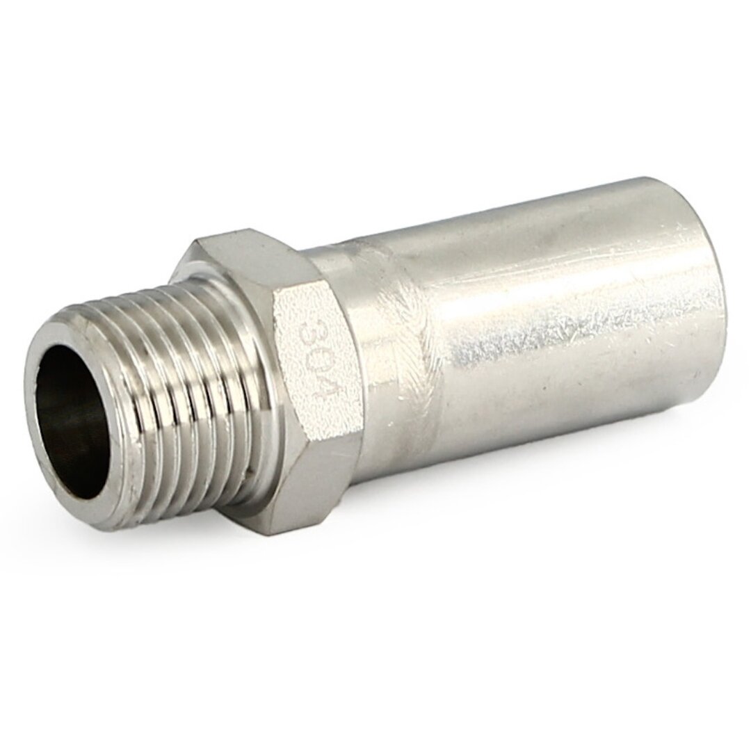 Вставка прессовая переходная 22 x 3/4" (НР) UNI-FITT из нержавейки