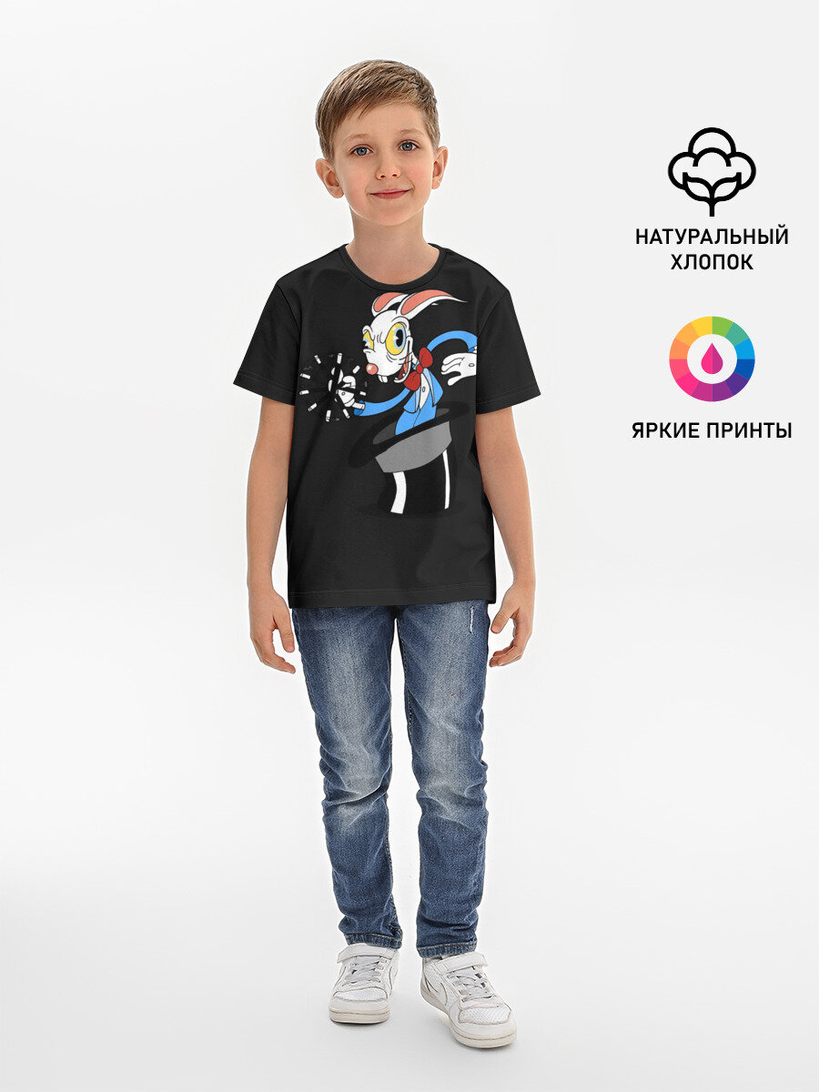 Футболка хлопковая детская Cuphead - Хопус Покус