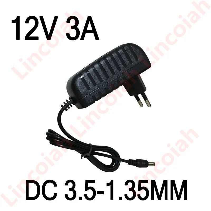 Адаптер питания Lincoiah 12В 3А 12V 3A EU 3.5-1.35MM