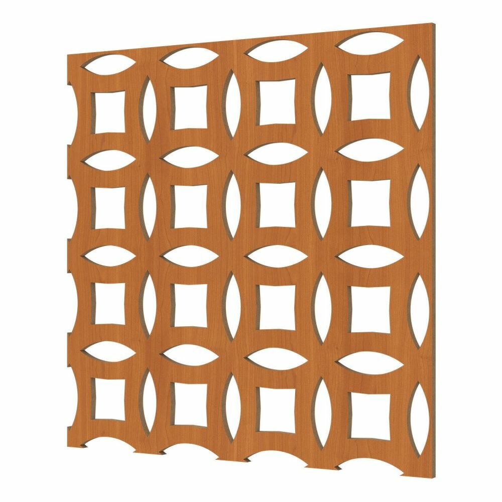 Перфорированная Панель Cosca Сусанна ХДФ Вишня В1030хШ695 мм / Коска.