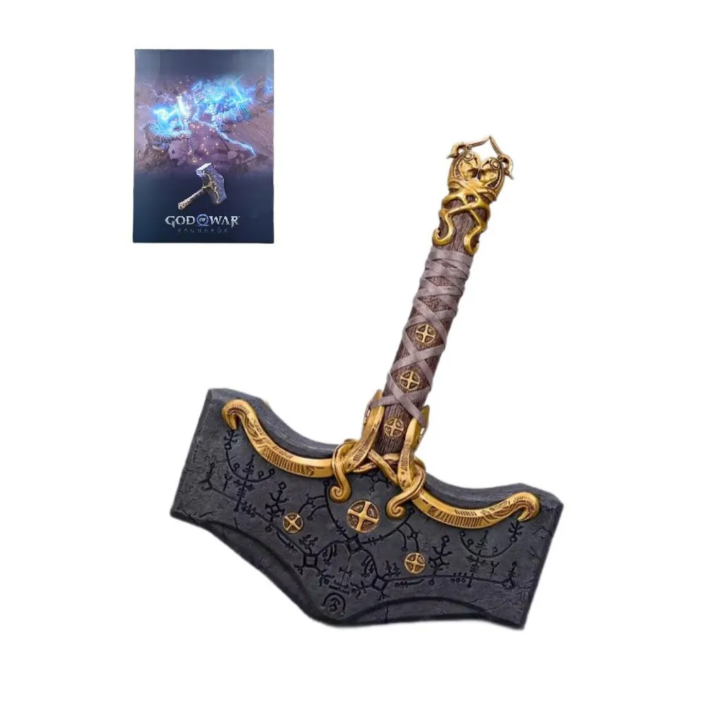 Фигурка Бог Войны Рагнарек Молот Тора, Мьельнир / God of War Ragnarok Mjolnir (35см)