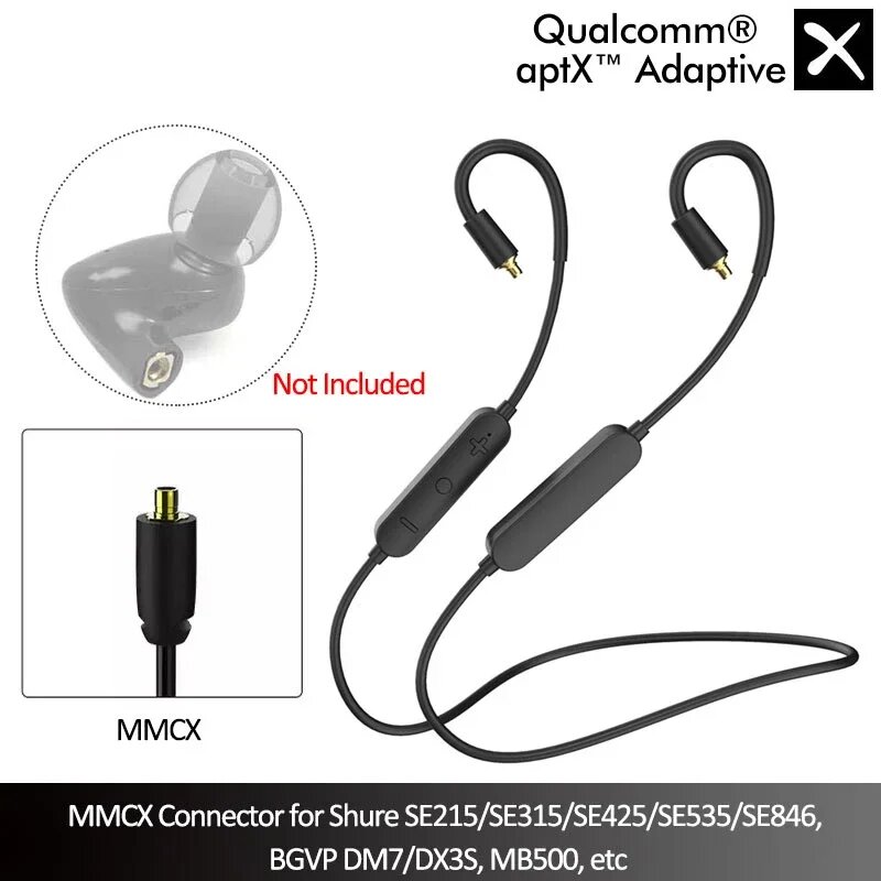 Bluetooth кабель QCC5125 для наушников MMCX