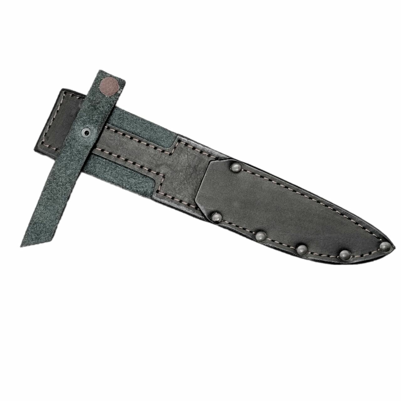 Ножны финки НКВД с кобурной застёжкой (без тиснения эмблемы/черные)