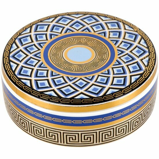 Шкатулка Nouvelle декоративная "Golden Blue", 12 см (0200184)