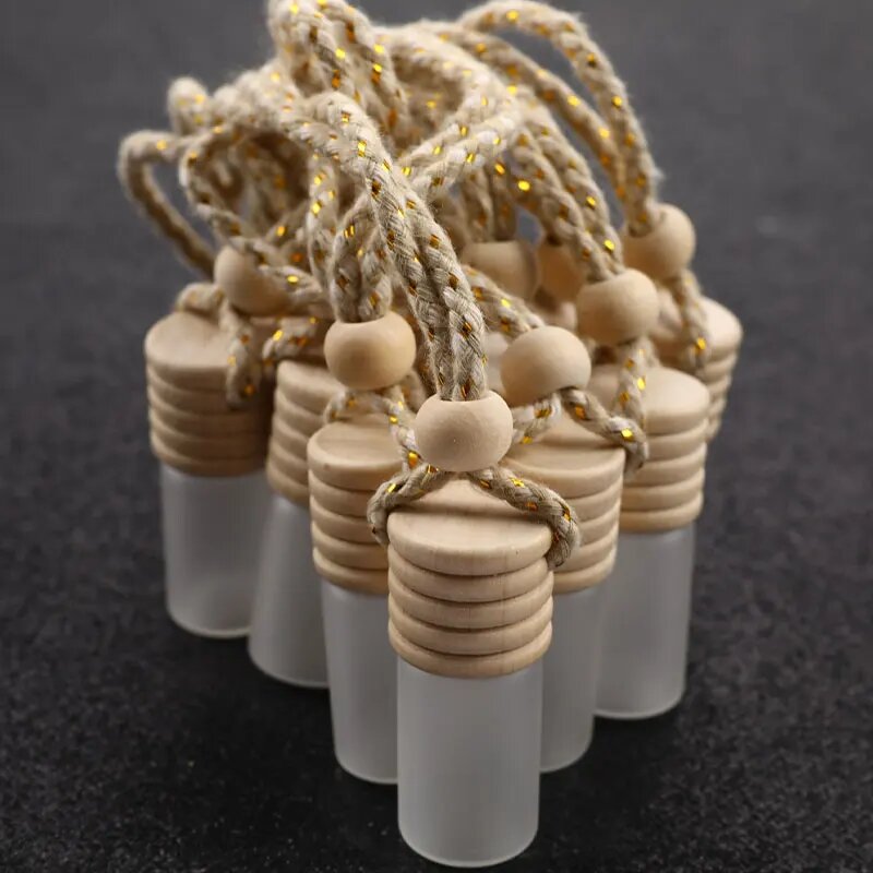 Автомобильный флакон для духов, 10 шт./лот, 5 мл, для эфирных масел, освежитель воздуха, автомобильное украшение, автомобильный Стайлинг, парфюм, подвеска, автомобильные аксессуары