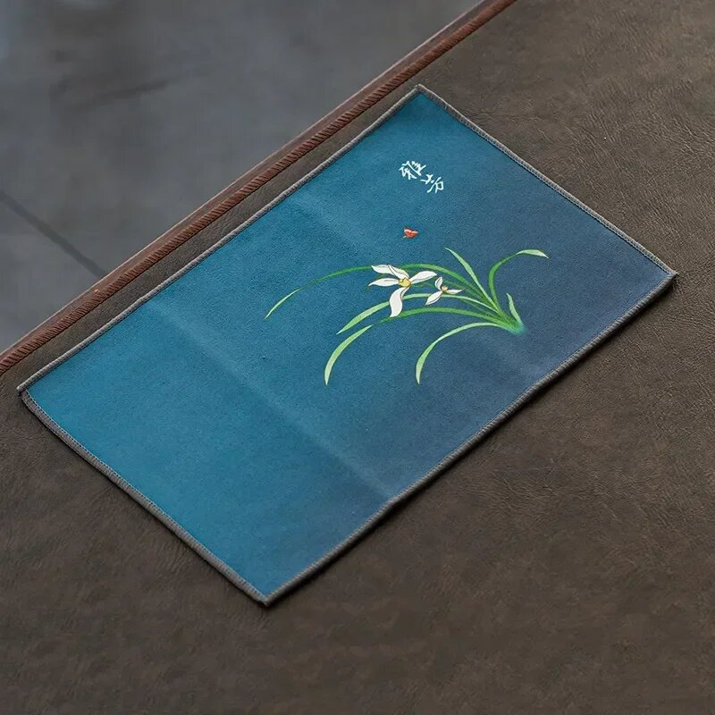 Чайная салфетка бирюзовая RI ONIY TEASET B4