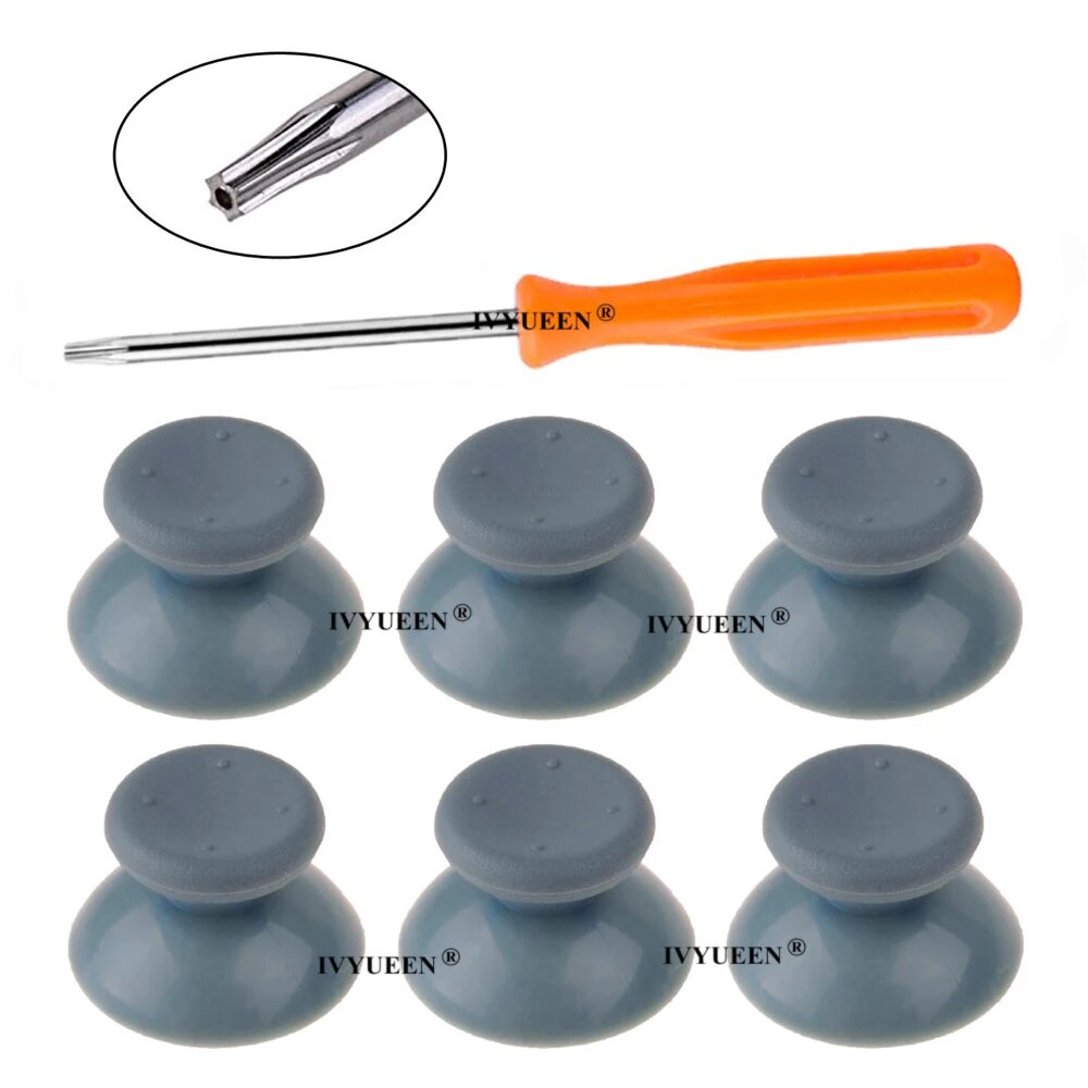 Аналоговый джойстик IVYUEEN черный серый для Xbox 360 Gray