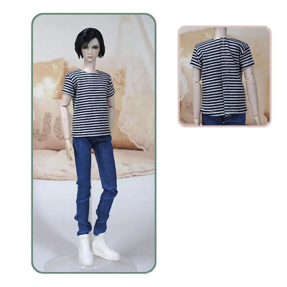 Мужская кукольная футболка для кукол 1/6, хлопок, 5 стилей 5