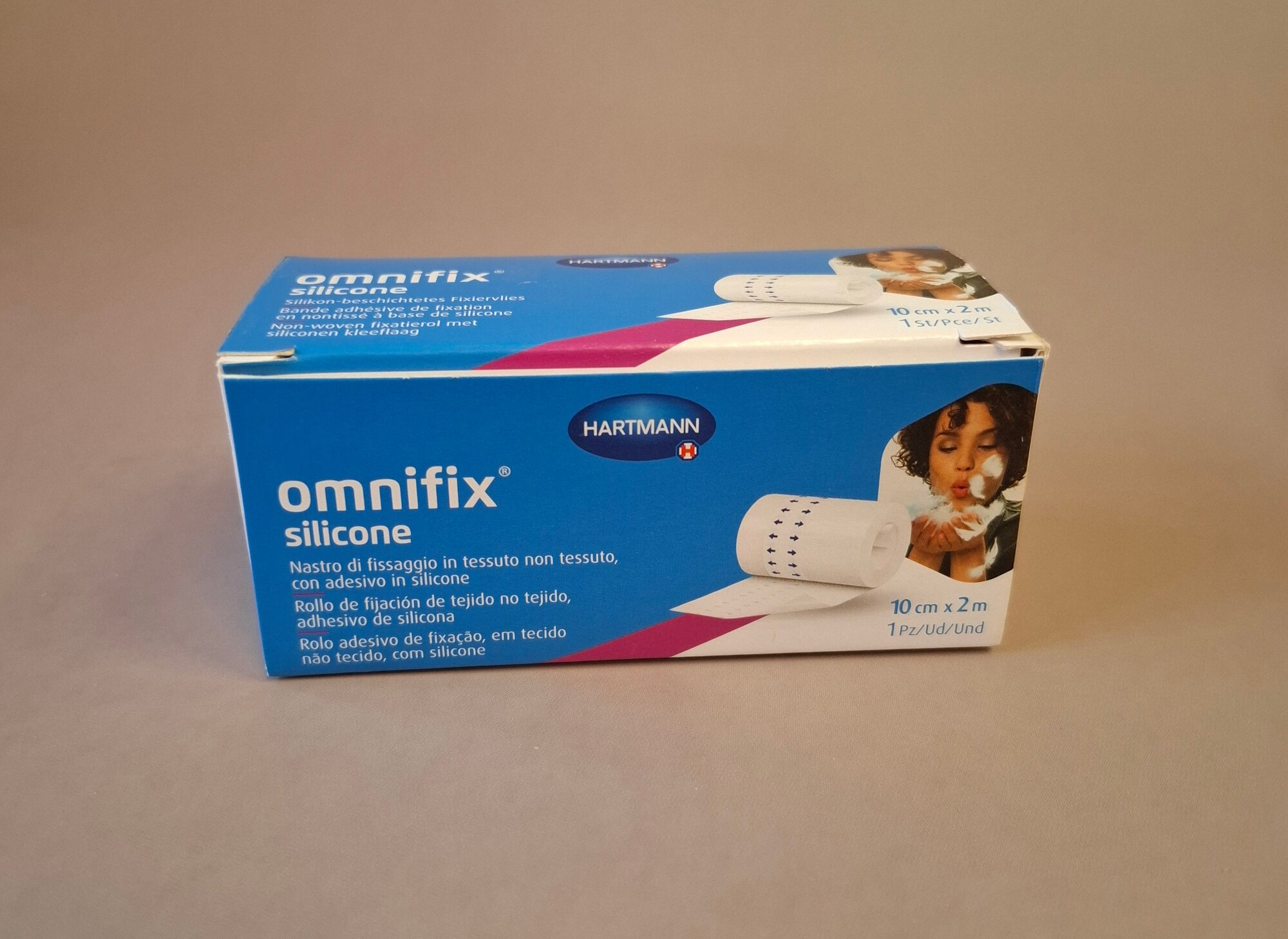 Пластырь фиксирующий Omnifix Silicon, 10 см х 2 м