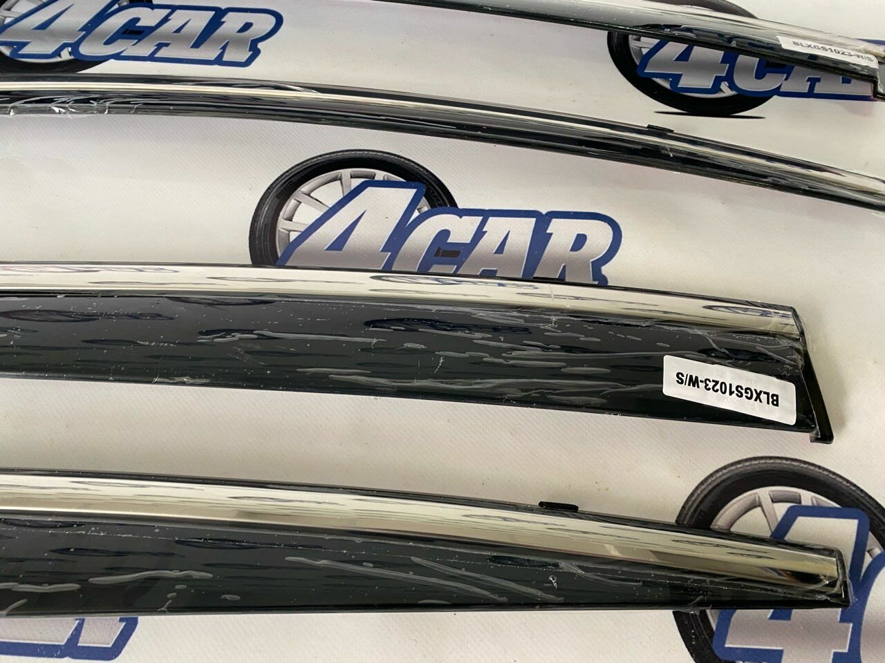 Дефлекторы окон с хромированным молдингом для Lexus GS300 / Лексус ГС