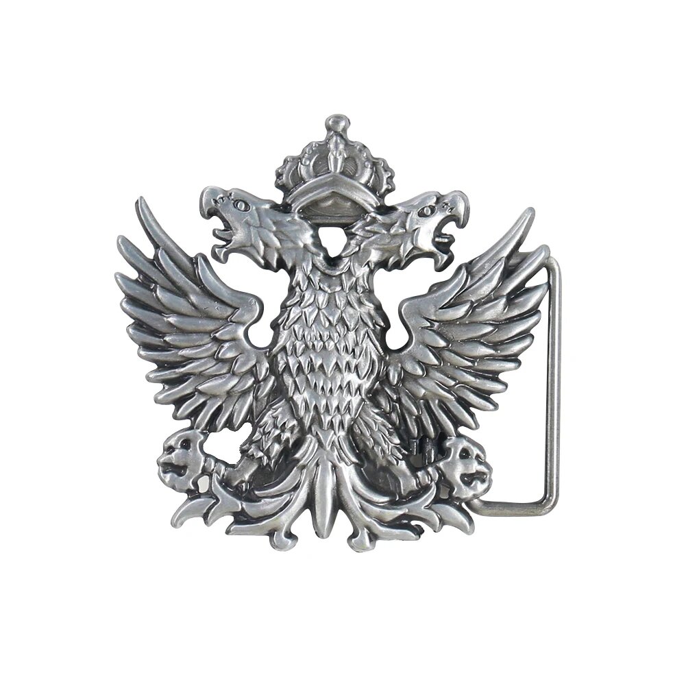 Металлическая пряжка для ремня с двуглавым орлом