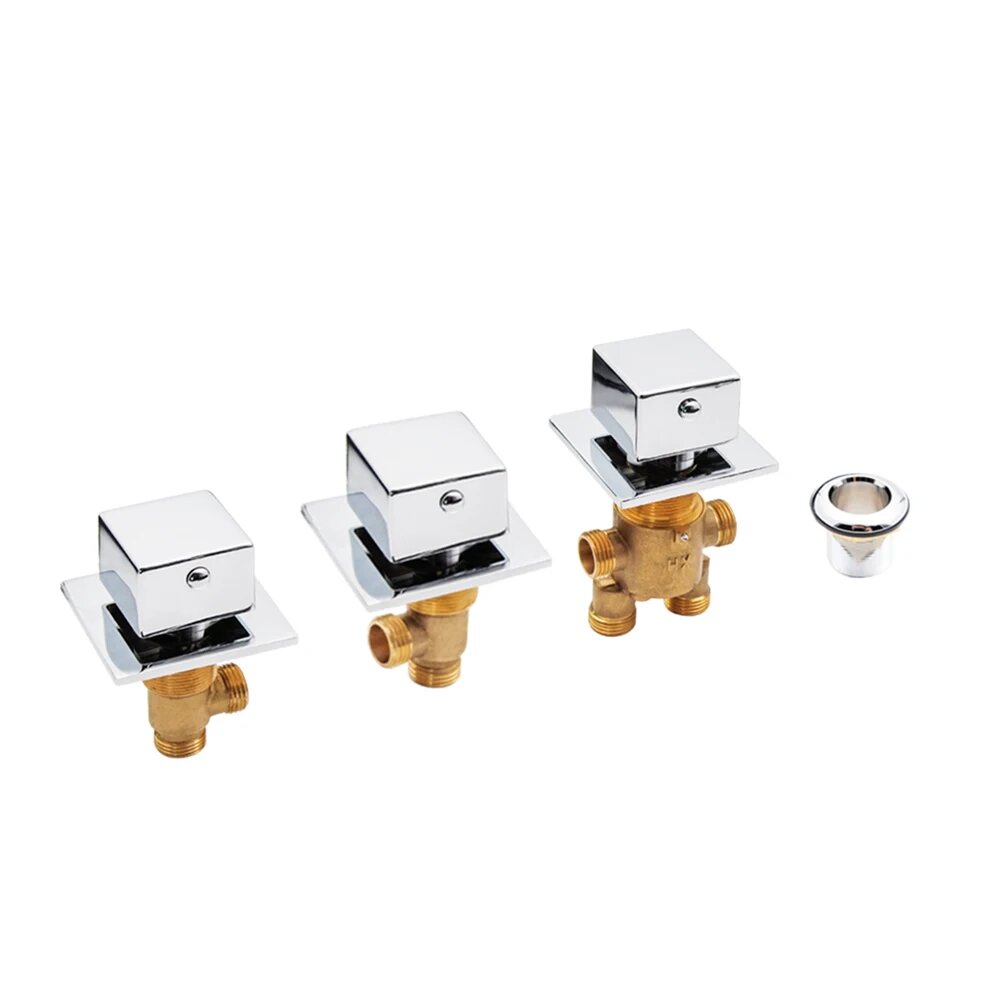 Смеситель для ванны VAGSURE квадратный керамический WF-103-4T-2GN