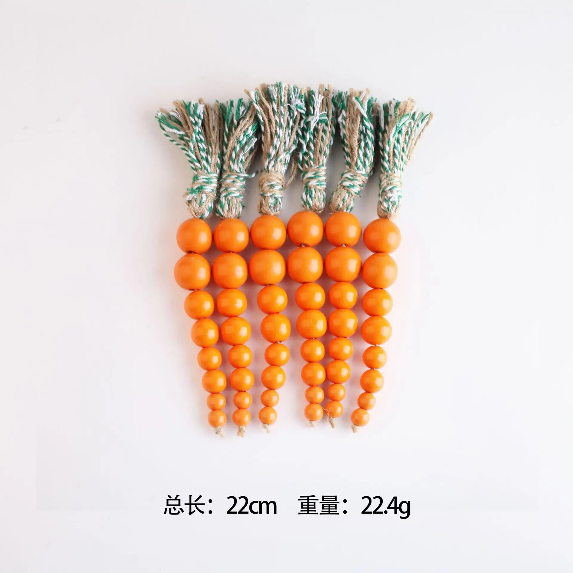 Деревянные бусины морковь для декора, 1PCS, Цвет: B