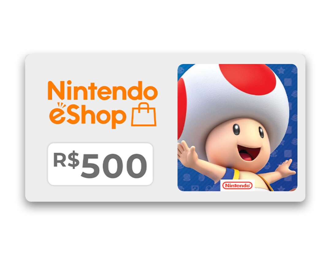 Карта оплаты Nintendo eShop 500 BRL Brazil [Цифровая версия]