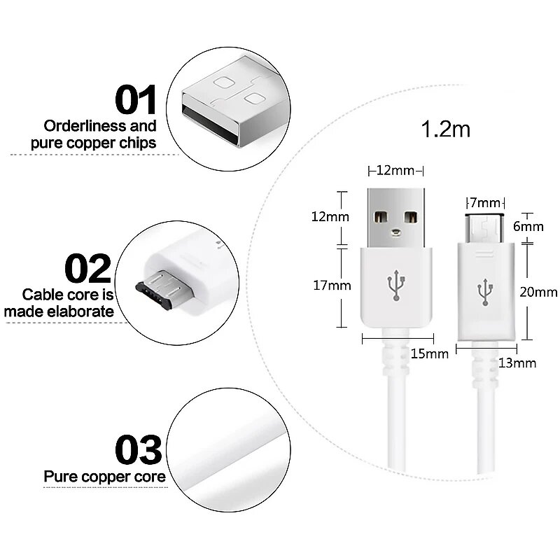Micro USB кабель Samsung 1.5м Black — фото 1
