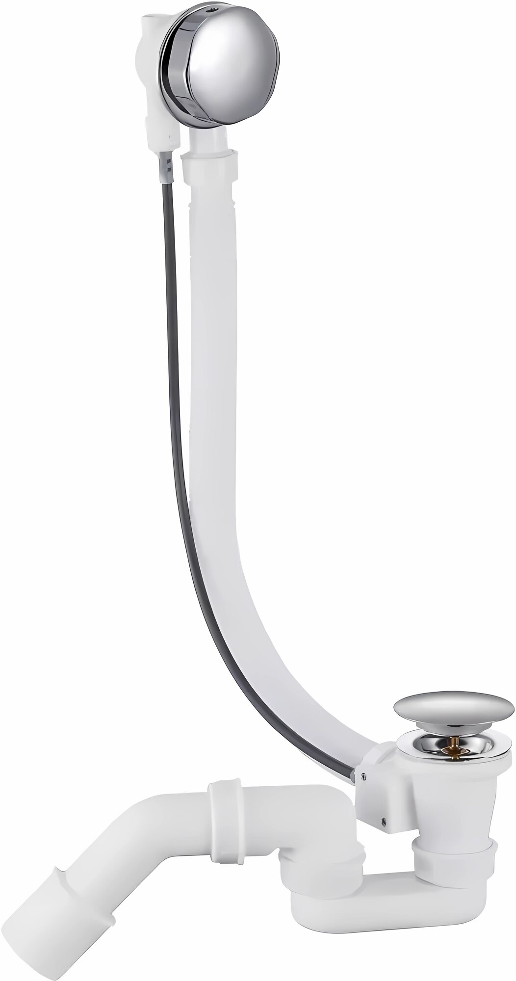 Полуавтоматический сливы-перелив для ванны Grocenberg GB240W Белый