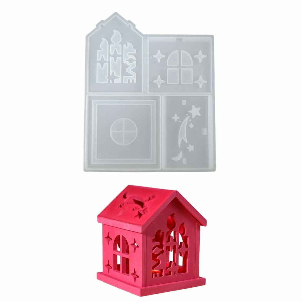 Силиконовая форма для свечей "Домик"