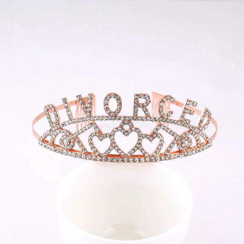 Золотая корона для развода WakaParty Rose Gold