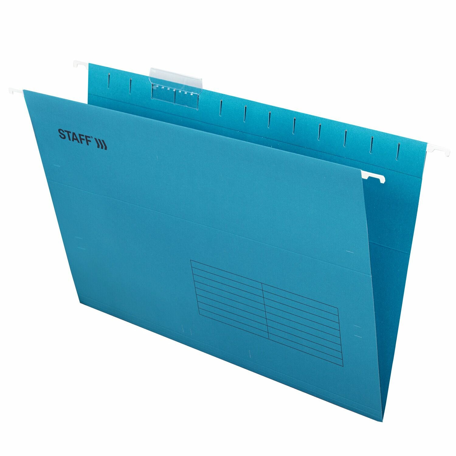 Подвесные папки Staff а4 foolscap, 404х240 мм, до 80 л, 10 шт, синие, картон (270933)
