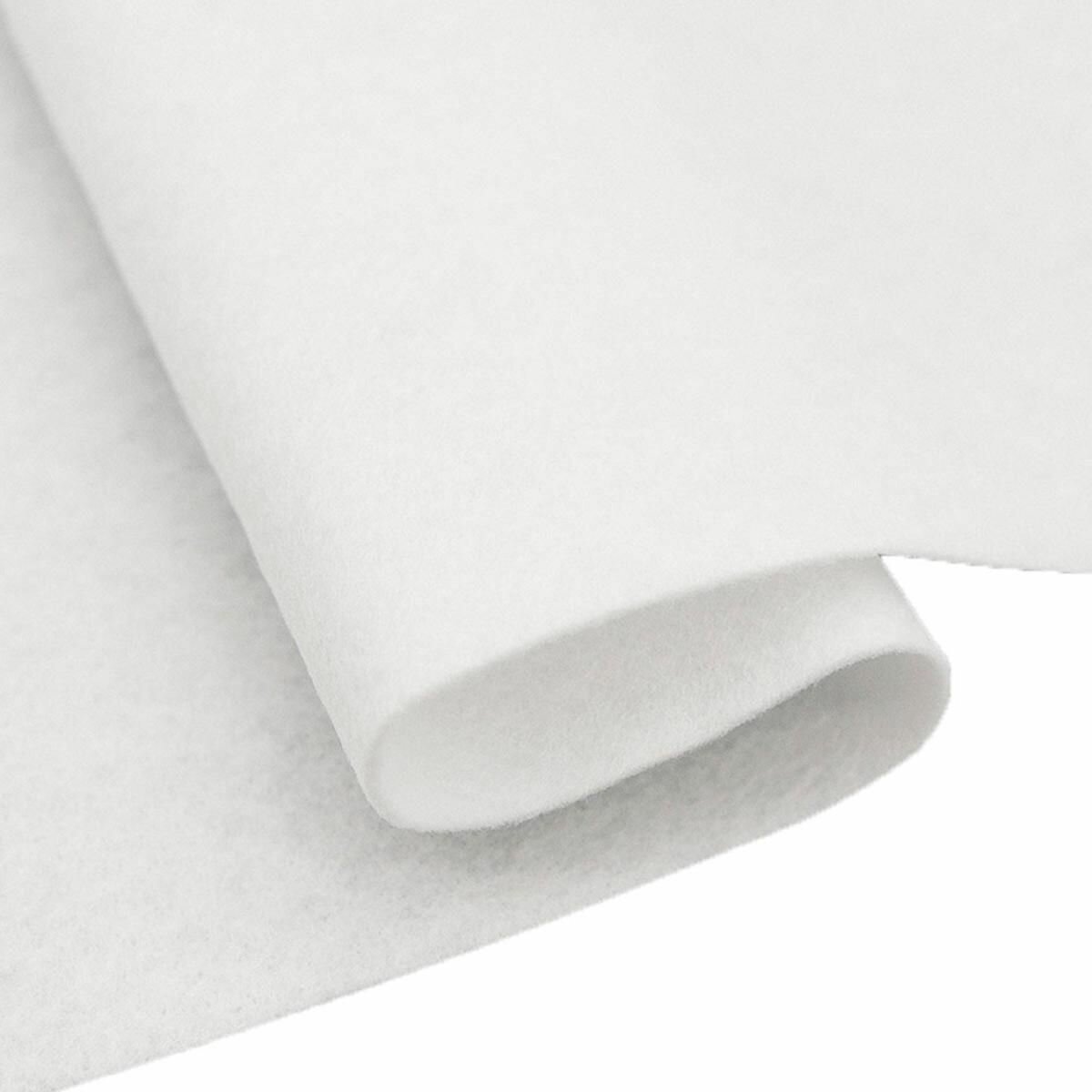 Фетр IDEAL Листовой мягкий, 1 мм, 20х30 см, цвет 660, белый, FLT-S1, 10 шт