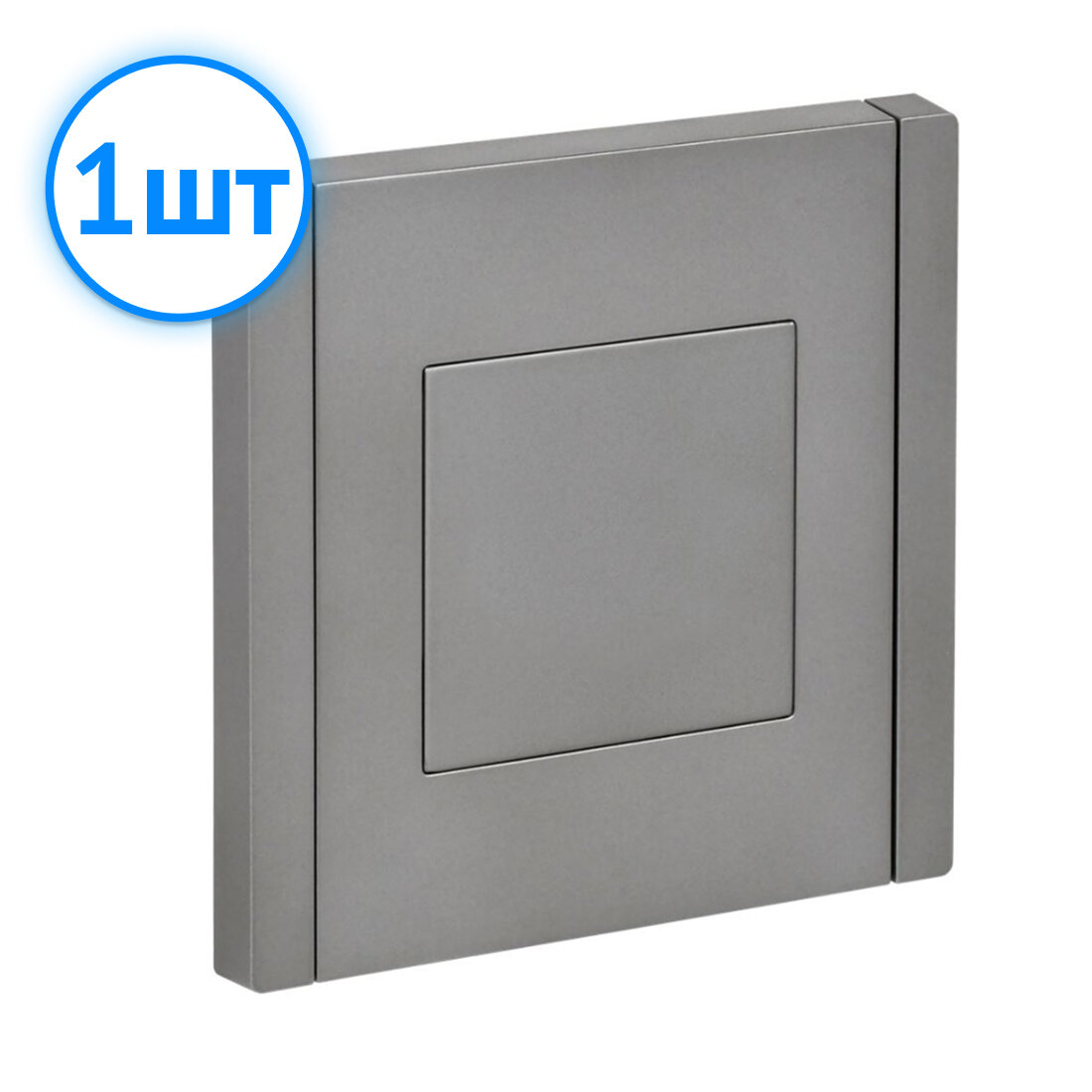 Заглушка с суппортом IEK FORTE&PIANO FP541 сталь FP-PL10-K46