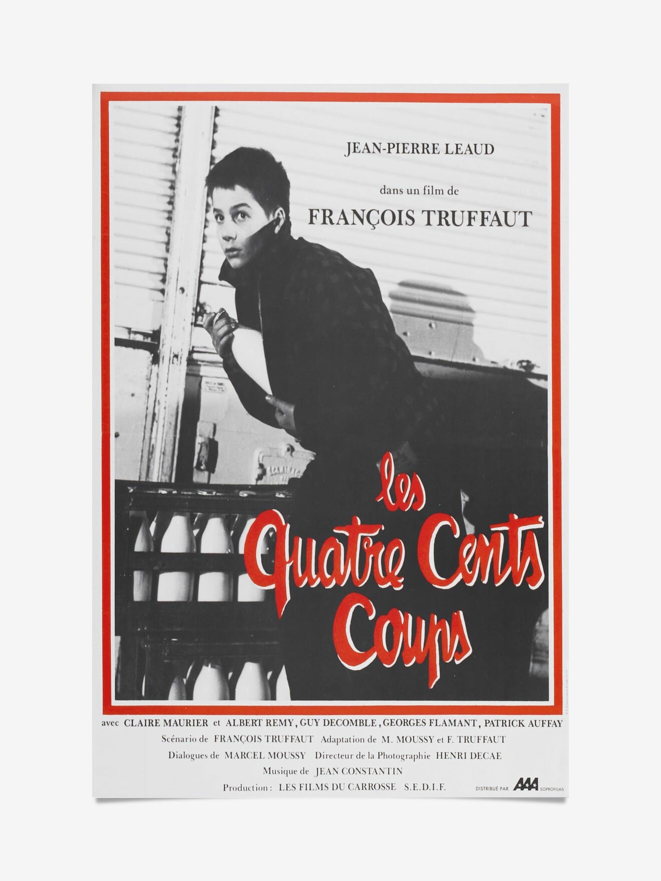 Постер (плакат) фильма 400 ударов 40x60 см. от Poster4me