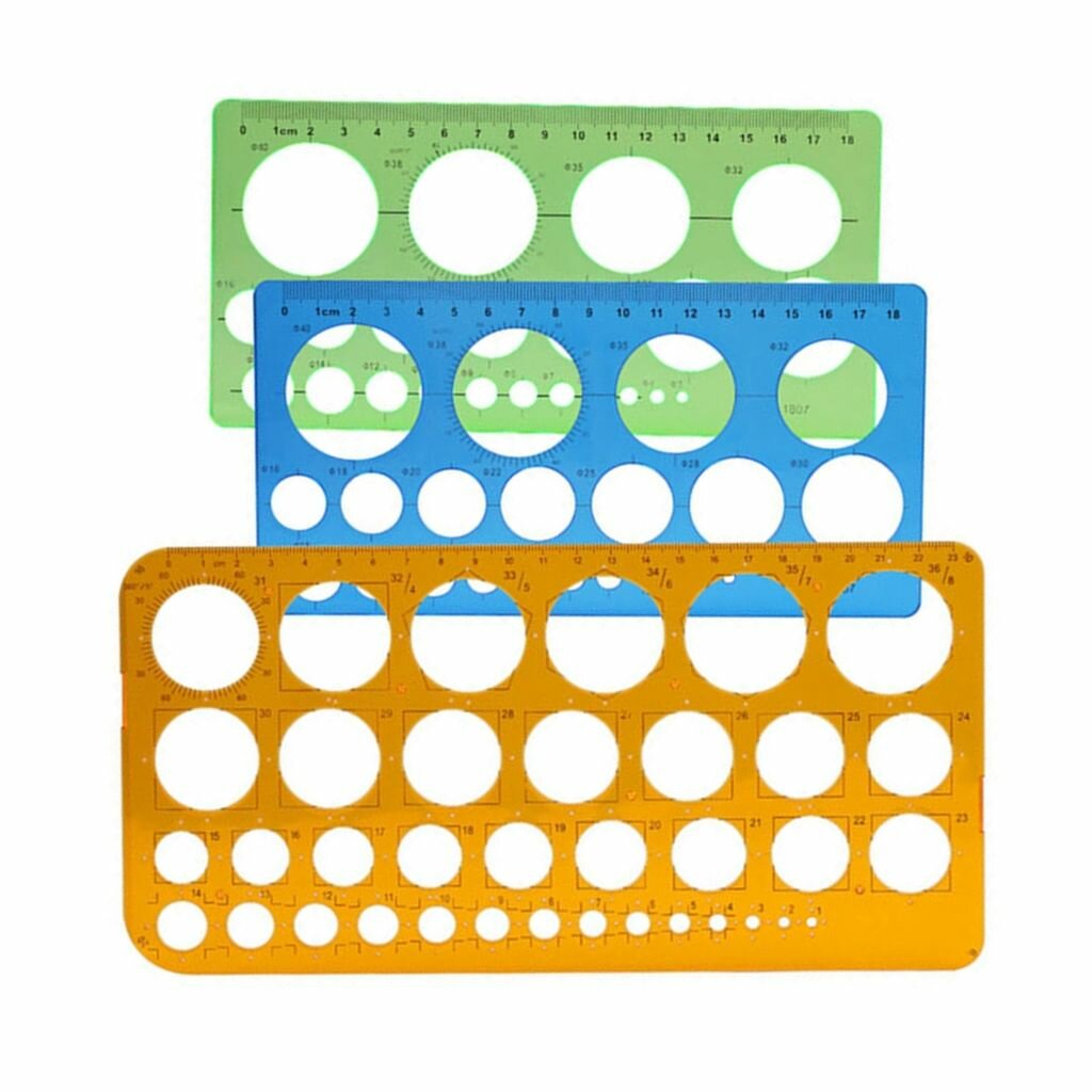 6 комплектов комбинированного набора круглых шаблонов для рисования клеем-комбинация 1