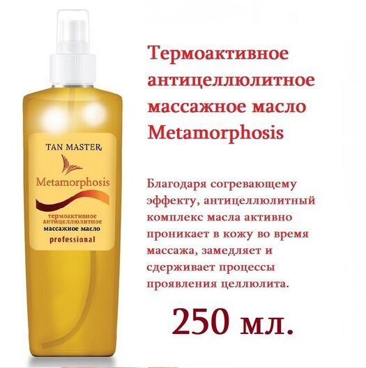 Антицеллюлитное термоактивное массажное масло Metamorphosis 250 мл