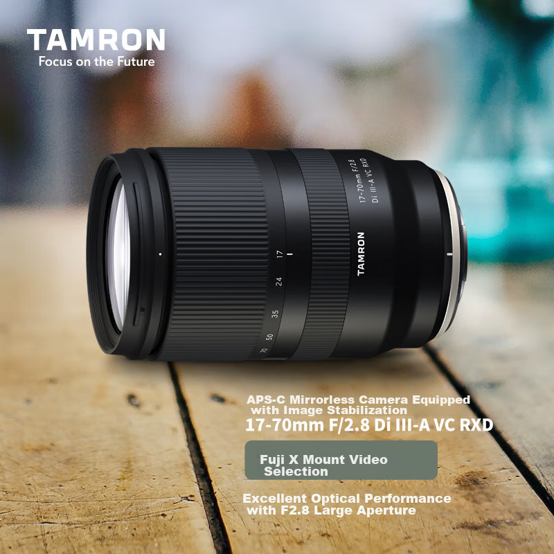 Tamron B070X 17-70mm F/2.8 Di III-A VC RXD, Anti-Shake, Large Aperture, Fuji Mirrorless Lens, for Landscape, Portrait, And Travel (Fuji X Mount)