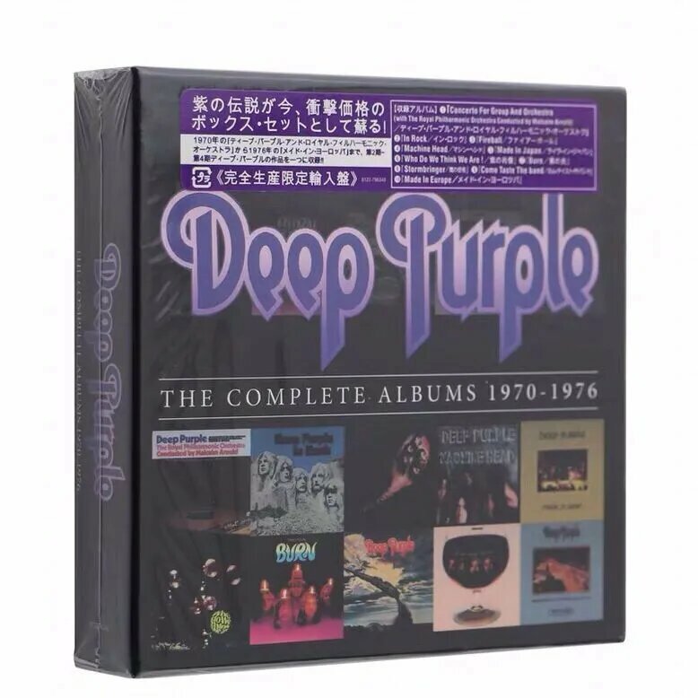 Комплект из 10 компакт-дисков Deep Purple "Complete Album 1970-1976", высококачественная музыка