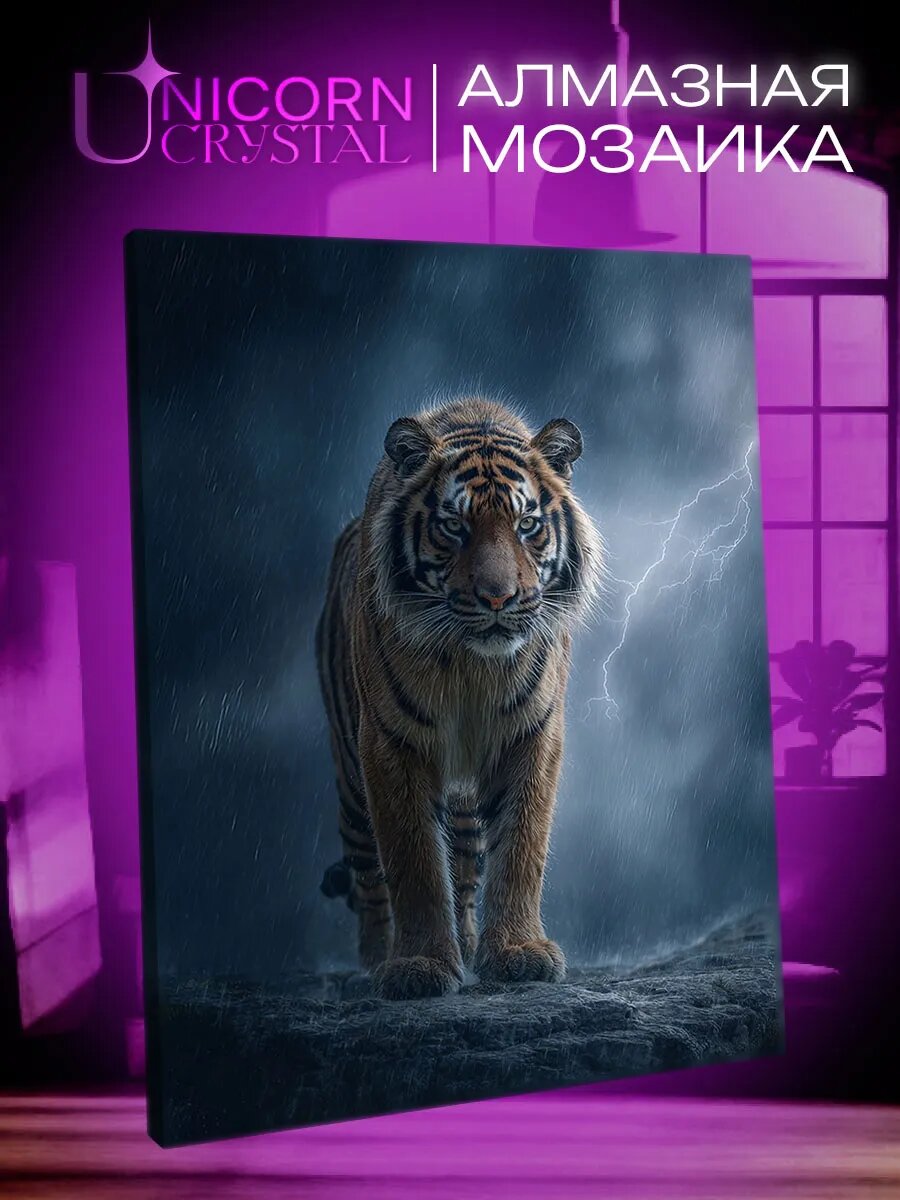 Алмазная мозаика Тигр